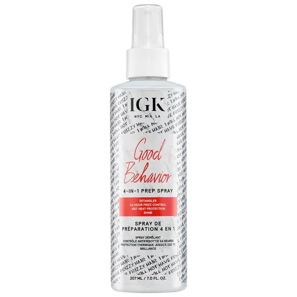 IGK 4-in-1 Heat Protection Blow Dry Prep Spray