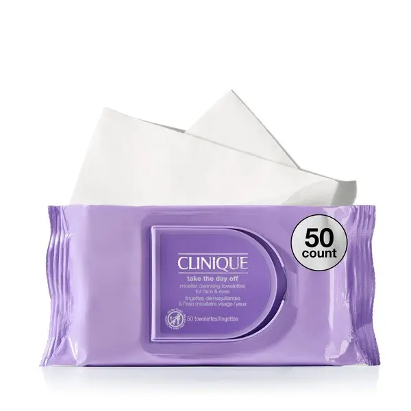 CLINIQUE Take The Day Off Micellar Cleansing Makeup Remover Wipes For Face & Eyes - One-color
