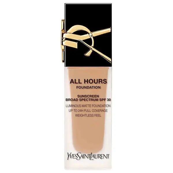 Saint Laurent All Hours Luminous Natural Matte Foundation 24h Longwear Spf 30 With Hyaluronic Acid - Mn7