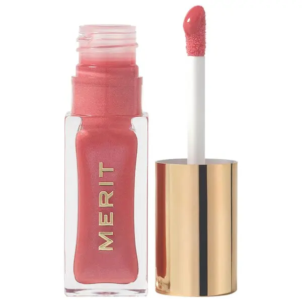 MERIT Shade Slick Classic Hydrating Tinted Lip Oil - Pointelle