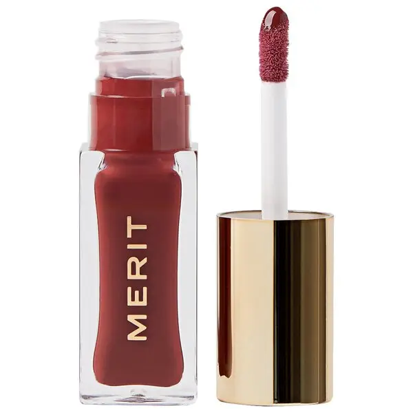 MERIT Shade Slick Classic Hydrating Tinted Lip Oil - Sangria