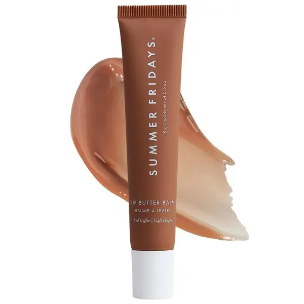 Summer Fridays Lip Butter Balm For Hydration & Shine - Iced Coffee - Sheer Cocoa