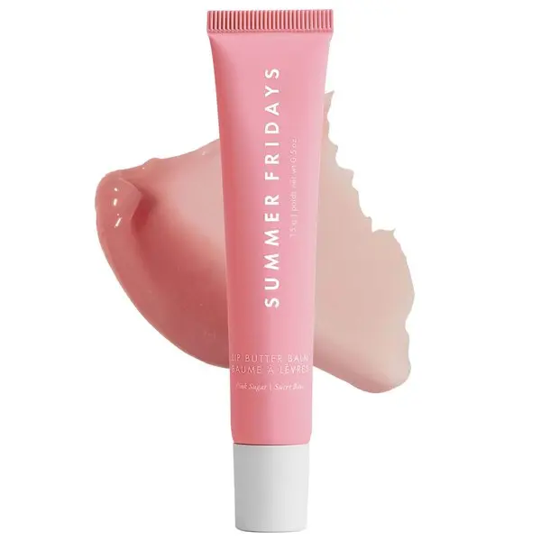 Summer Fridays Lip Butter Balm For Hydration & Shine - Pink Sugar - Sheer Light Pink