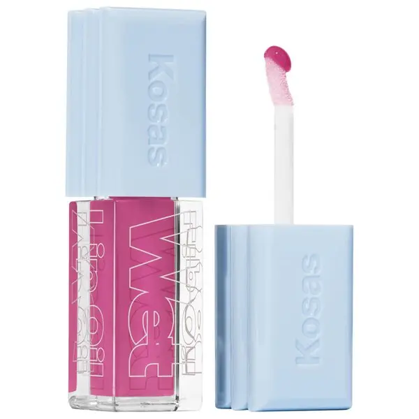 KOSAS Wet Lip Oil Plumping Peptide Lip Treatment Gloss - Grapesicle