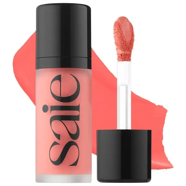 SAIE Dew Blush Liquid Cream Blush - Poppy