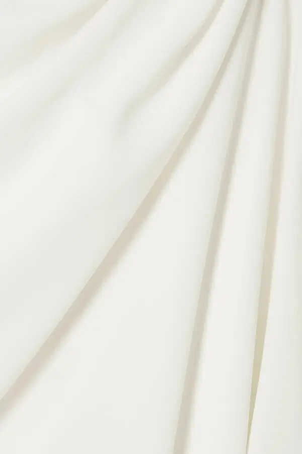 Elie Saab One-sleeve Draped Crepe Top