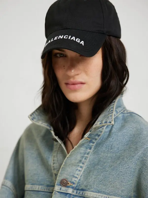 Balenciaga Logo Embroidered Baseball Cap