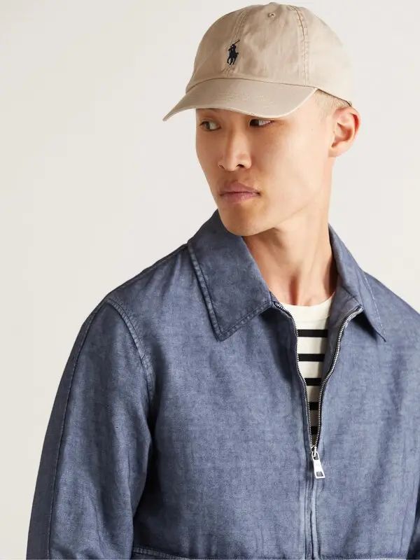 Polo Ralph Lauren Logo-embroidered Cotton-twill Baseball Cap - Neutrals