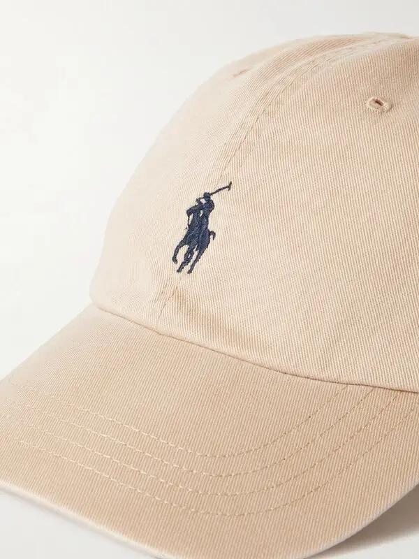 Polo Ralph Lauren Logo-embroidered Cotton-twill Baseball Cap - Neutrals