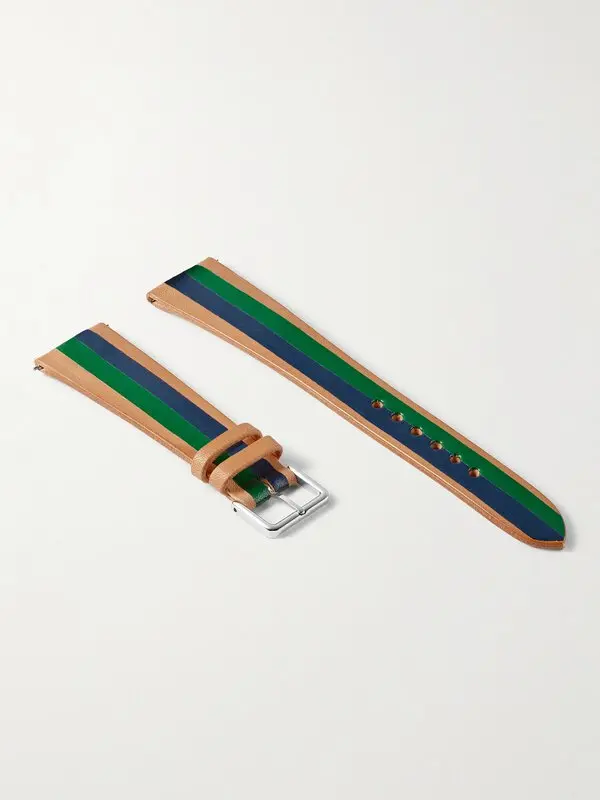 LACALIFORNIENNE Ivy Striped Watch Strap - Green