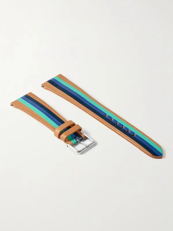 LACALIFORNIENNE Aquatica Leather Watch Strap - Blue
