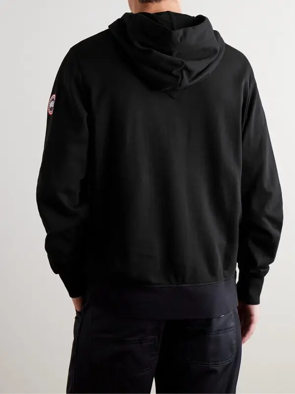 Canada Goose Huron Organic Cotton-jersey Hoodie - Black