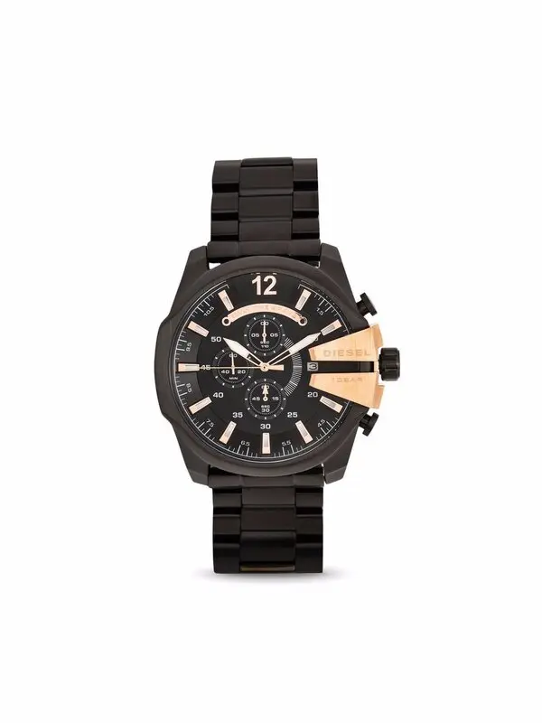DIESEL® Mega Chief 51mm Chronograph Watch - Black