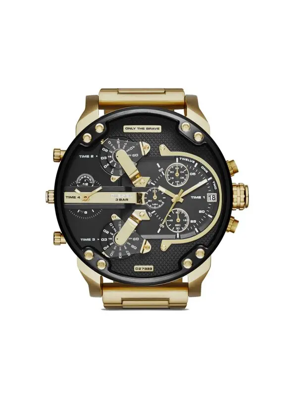 DIESEL® 57mm Chronograph Watch - Gold