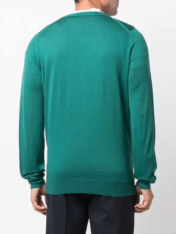 John Smedley Petworth Fine Knit Cardigan - Green