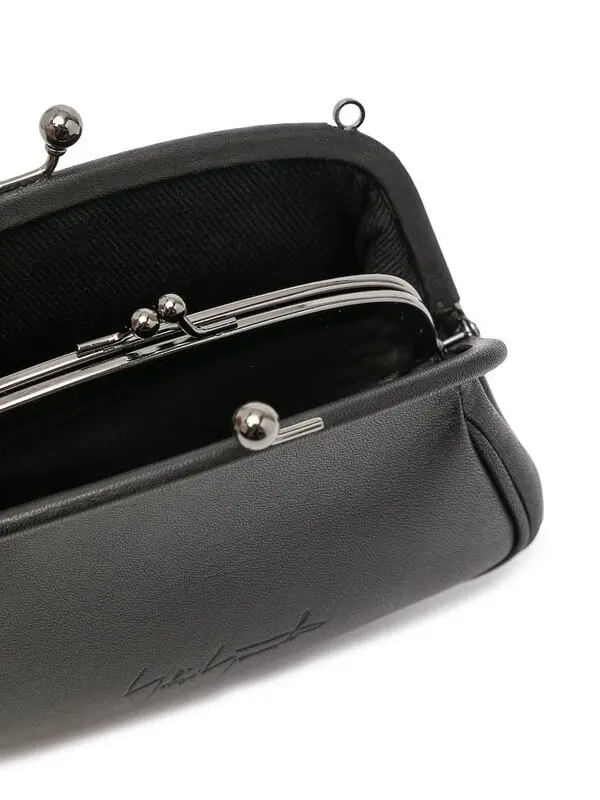 Yohji Yamamoto Clasp Leather Shoulder Bag