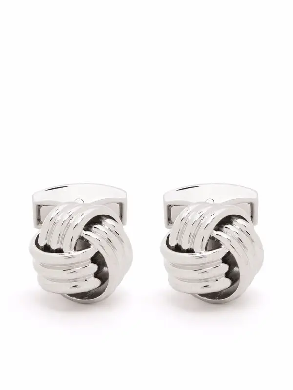 Tateossian Knot-detail Cufflinks - Silver
