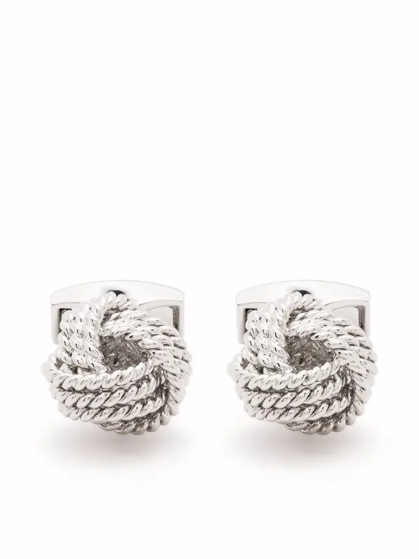 Tateossian Braided-knot Cufflinks - Silver