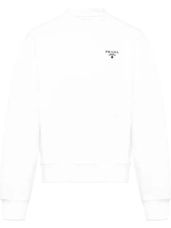 Prada Logo-print Fleece Sweatshirt