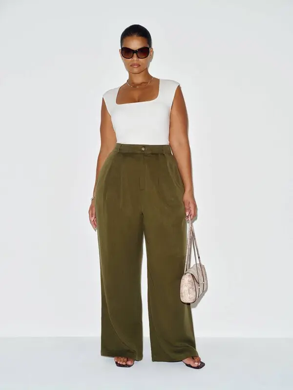 REFORMATION Mason Pant - Green