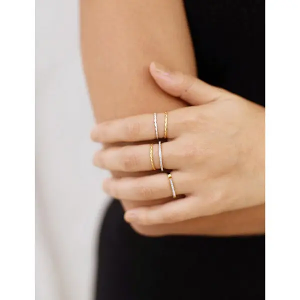 Monica Vinader Corda Ring - Sterling Silver