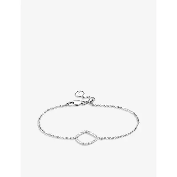 Monica Vinader Riva Kite Chain Diamond Bracelet - Silver