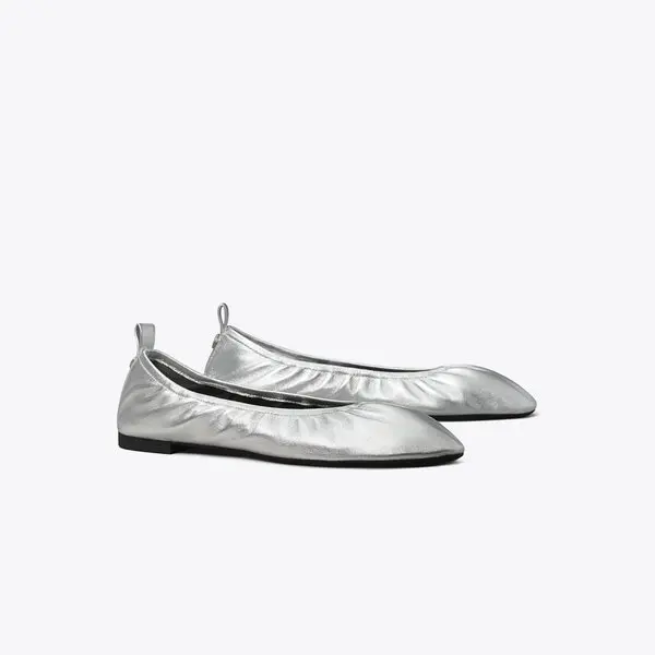 Tory Burch Eddie Ballet - Silver