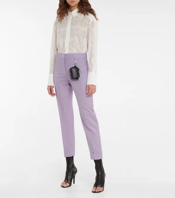 Givenchy Laser-cut Crêpe Shirt
