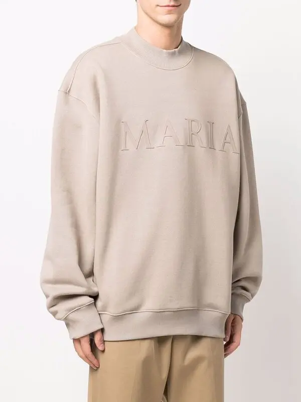 032C Maria Embossed Cotton Sweatshirt