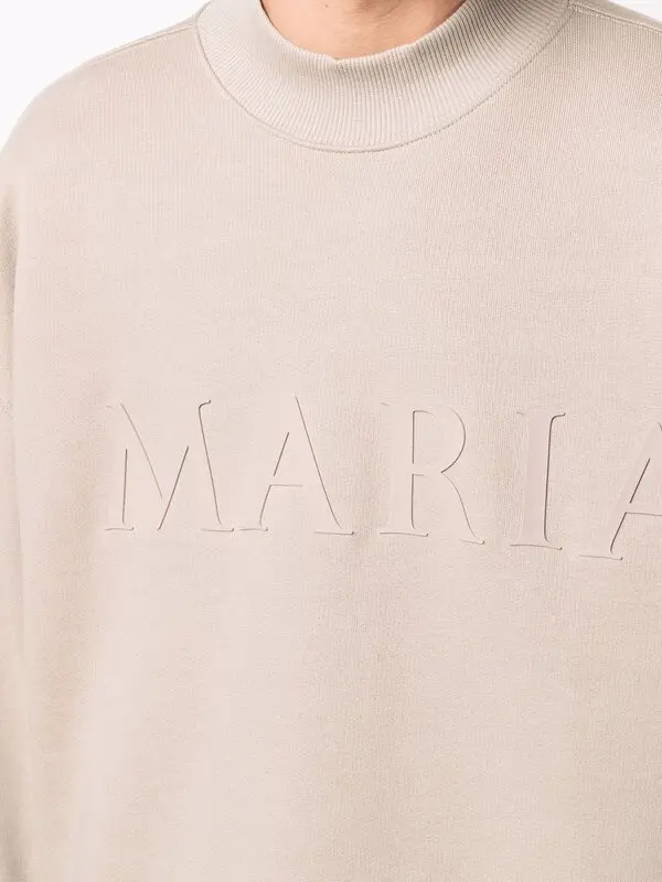 032C Maria Embossed Cotton Sweatshirt