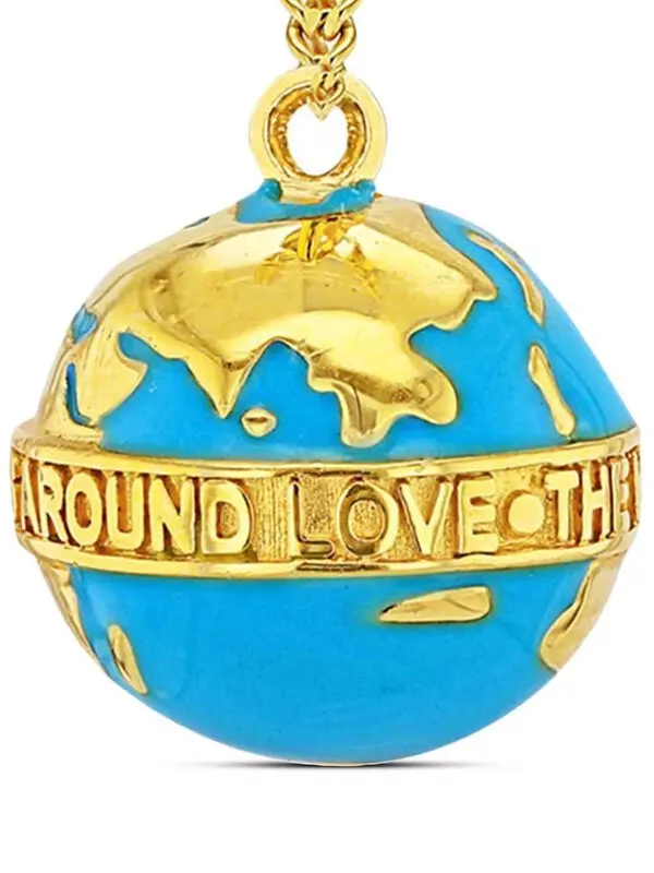 TRUE ROCKS Globe Pendant Necklace - Gold