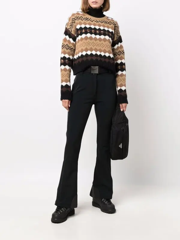 Goldbergh Flared Buckle-detail Trousers