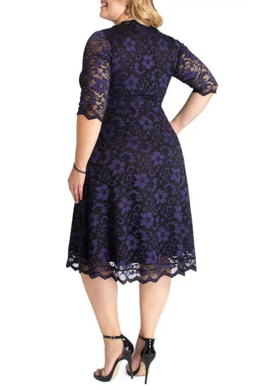 KIYONNA Mon Cheri Lace Cocktail Dress - Violet Noir
