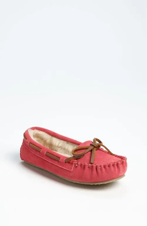 Minnetonka Cassie Slipper - Hot Pink