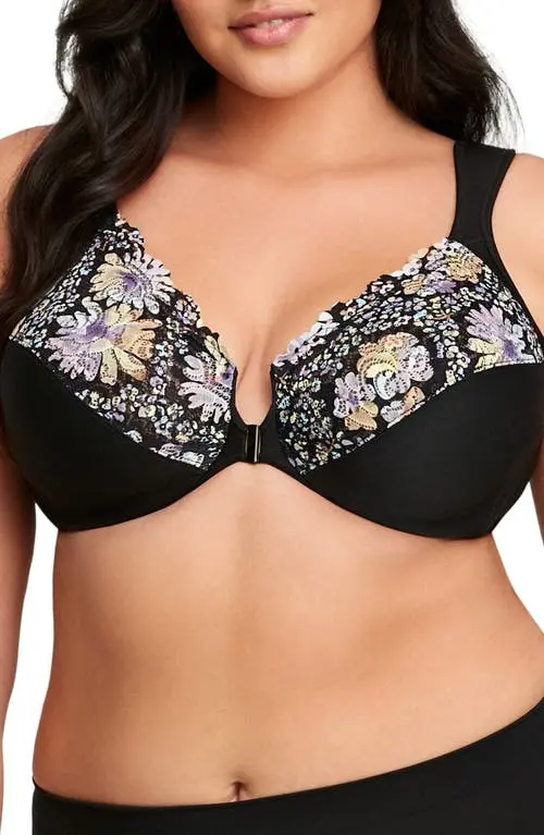 GLAMORISE Wonderwire® Front Close Underwire Bra - Floral Print