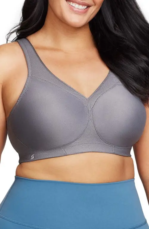 GLAMORISE Magiclift Seamless Sports Bra - Charcoal Gray