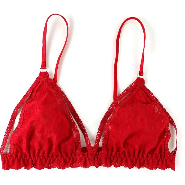 Hanky Panky Trina Lace Bralette - Red