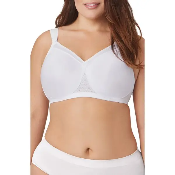 GLAMORISE Seamless Support T-shirt Bra - White