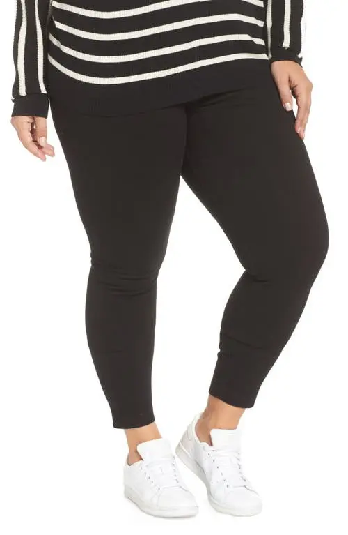 Lyssé Ntials High Rise Stretch Denim Leggings - Black