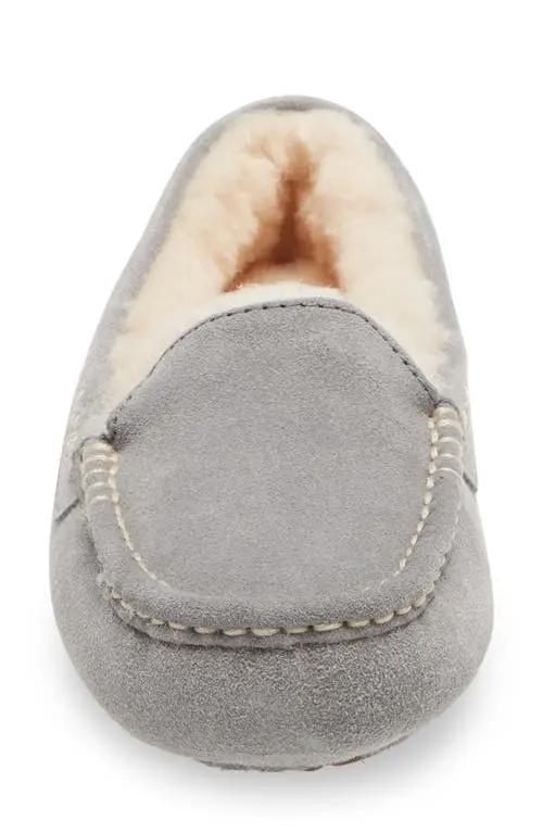 UGG Ansley Water-resistant Slipper - Light Grey Suede