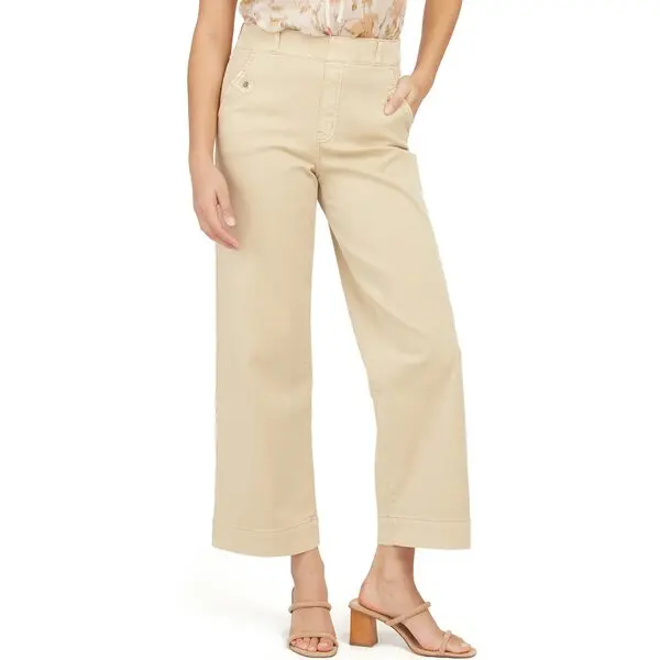 Spanx Stretch Twill Wide Leg Crop Pants