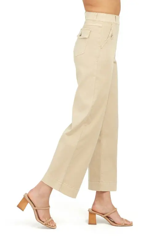 Spanx Stretch Twill Wide Leg Crop Pants