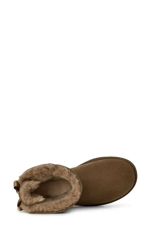UGG Mini Bailey Bow Ii Shearling Bootie - Light Bronze