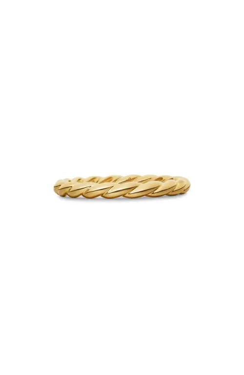David Yurman Paveflex Ring In 18k Gold - Yellow Gold