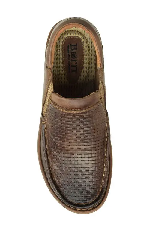BøRn Gudmund Slip-On Brown Embossed Editorialist