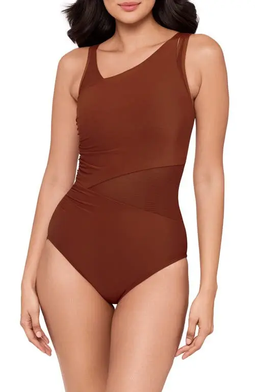 MIRACLESUIT® Illusionist Azura One-piece Swimsuit - Copper Brown