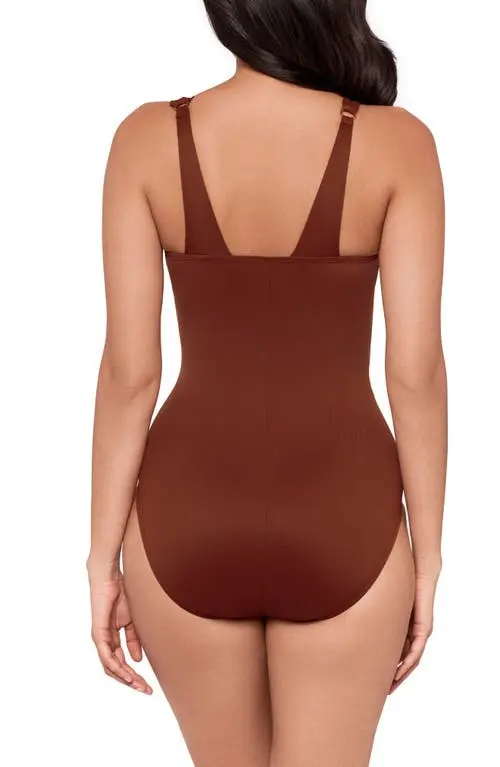 Miraclesuit Illusionist Azura One-piece Swimsuit - Copper Brown