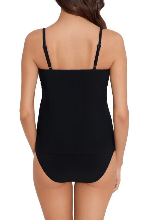 Magicsuit Carma Side Tie Tankini Top - Black