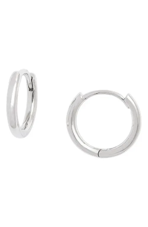 Nordstrom Demi Fine Everyday Huggie Hoop Earrings - Silver