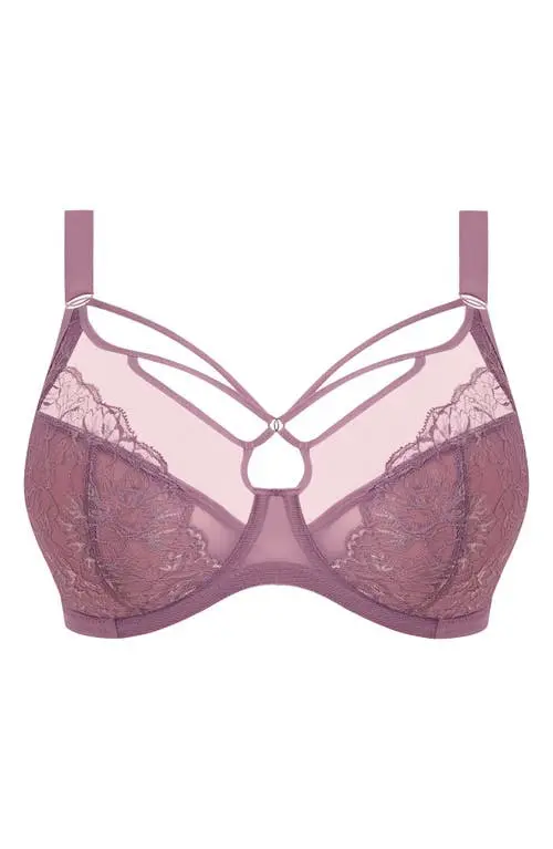Elomi Brianna Underwire Strappy Plunge Bra - Heather